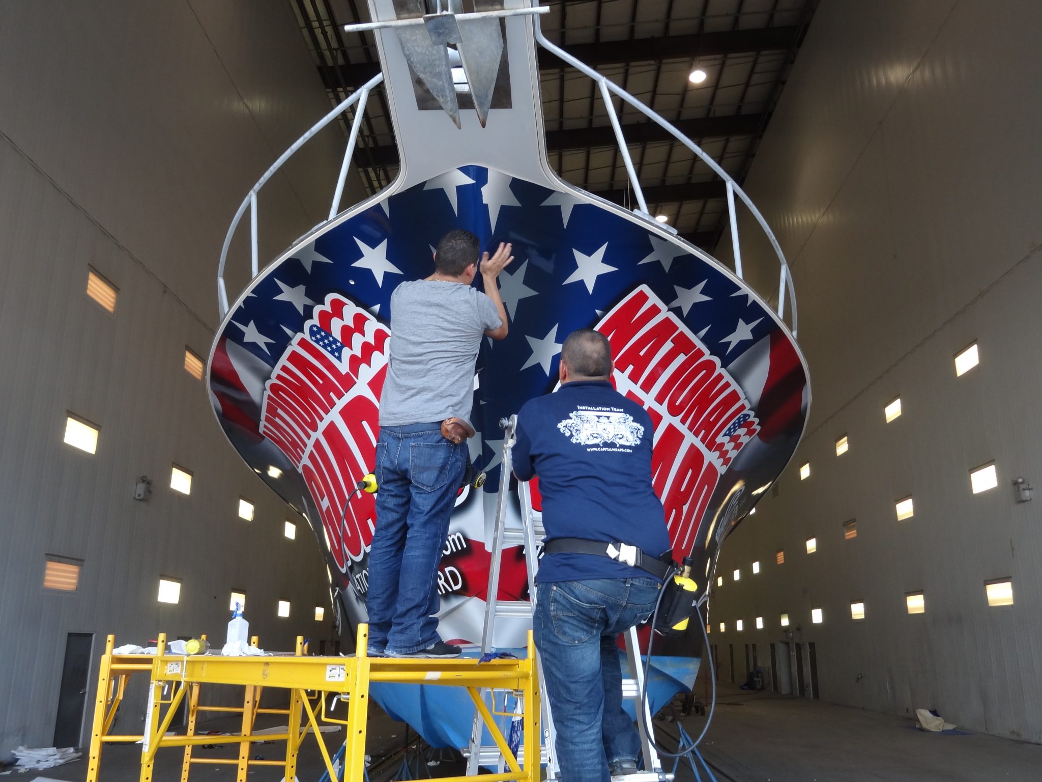 60' Ocean Sport Boat Wrap - Capital Wraps